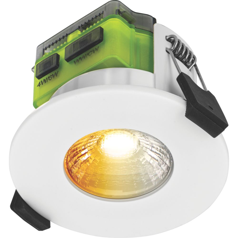 Luceco FType Mk 2 Flat Fixed Fire Rated LED Downlight Dim to Warm & CCT ...
