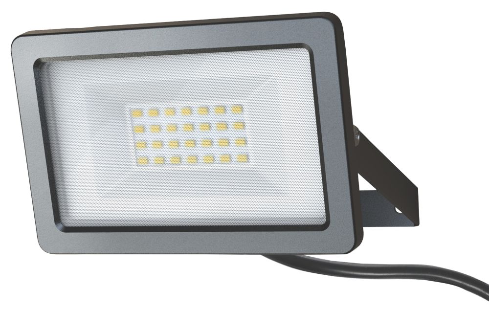 LAP Weyburn Outdoor LED Floodlight Black 20W 2000lm - Screwfix