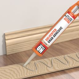 No Nonsense Solvented Grab Adhesive Beige 350ml - Screwfix