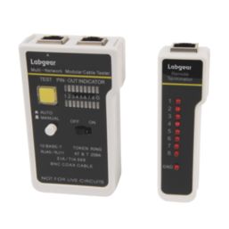 Labgear Network Cable Tester for RJ45/RJ11 - Screwfix