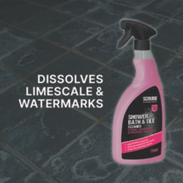 Scrubb Shower, Bath & Tile Cleaner Foaming Spray 750ml - Screwfix