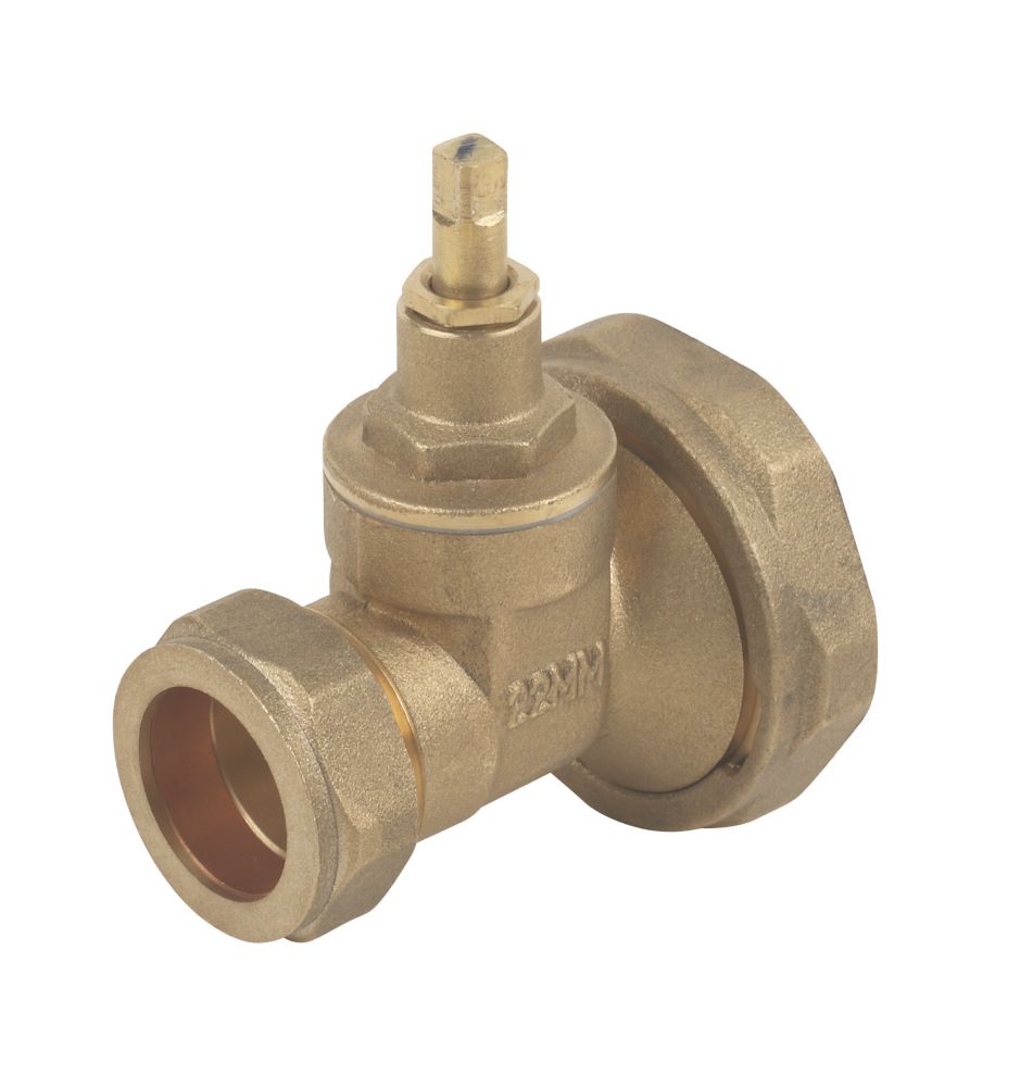Flomasta Gate Pump Valve 22mm x - Screwfix