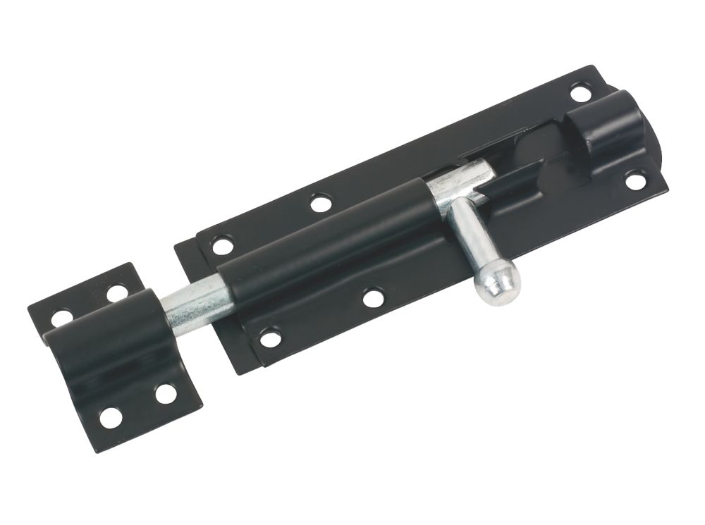 Tower Gate Bolt Black 102mm - Screwfix