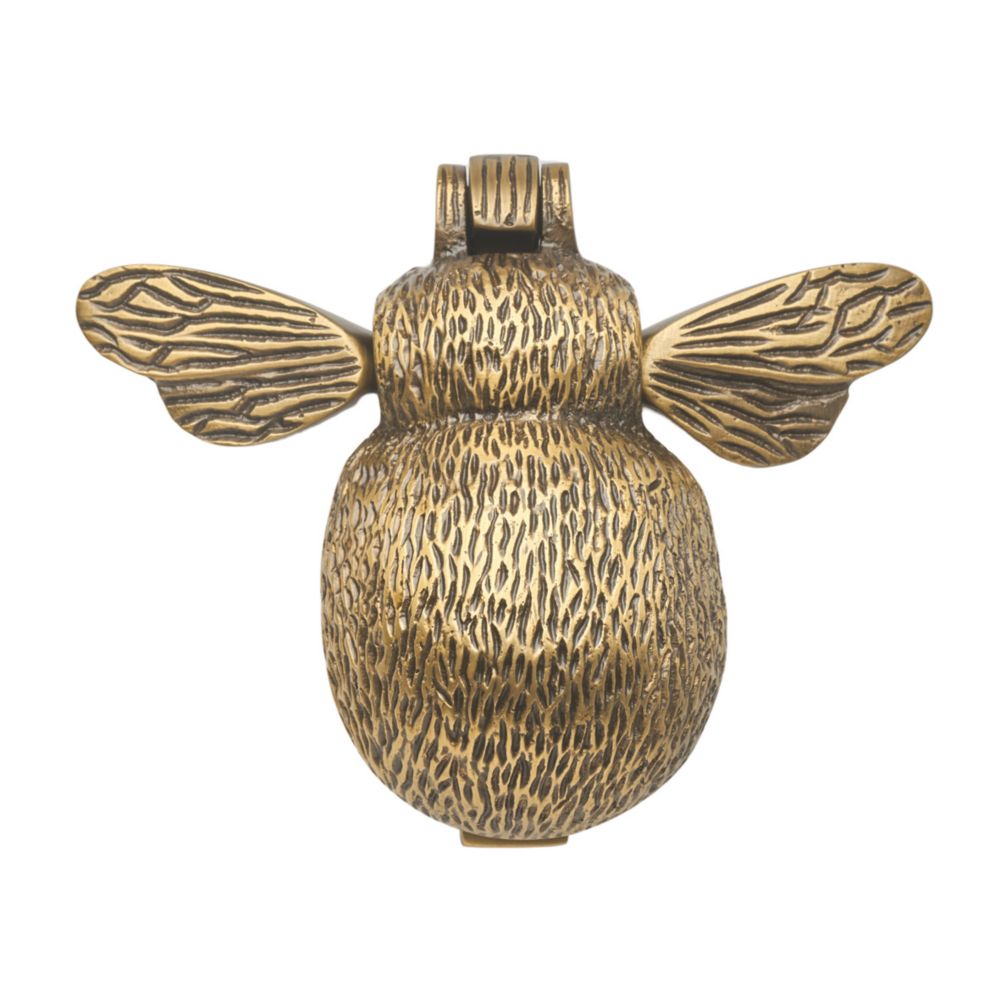 Hardware Solutions Door Knocker Bumble Bee Antique Brass 127mm x 98mm ...