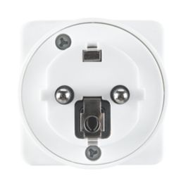 Masterplug 13A Unfused Travel Adaptor White - Screwfix