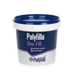 Polycell Trade Polyfilla One Fill Tub White 1Ltr - Screwfix