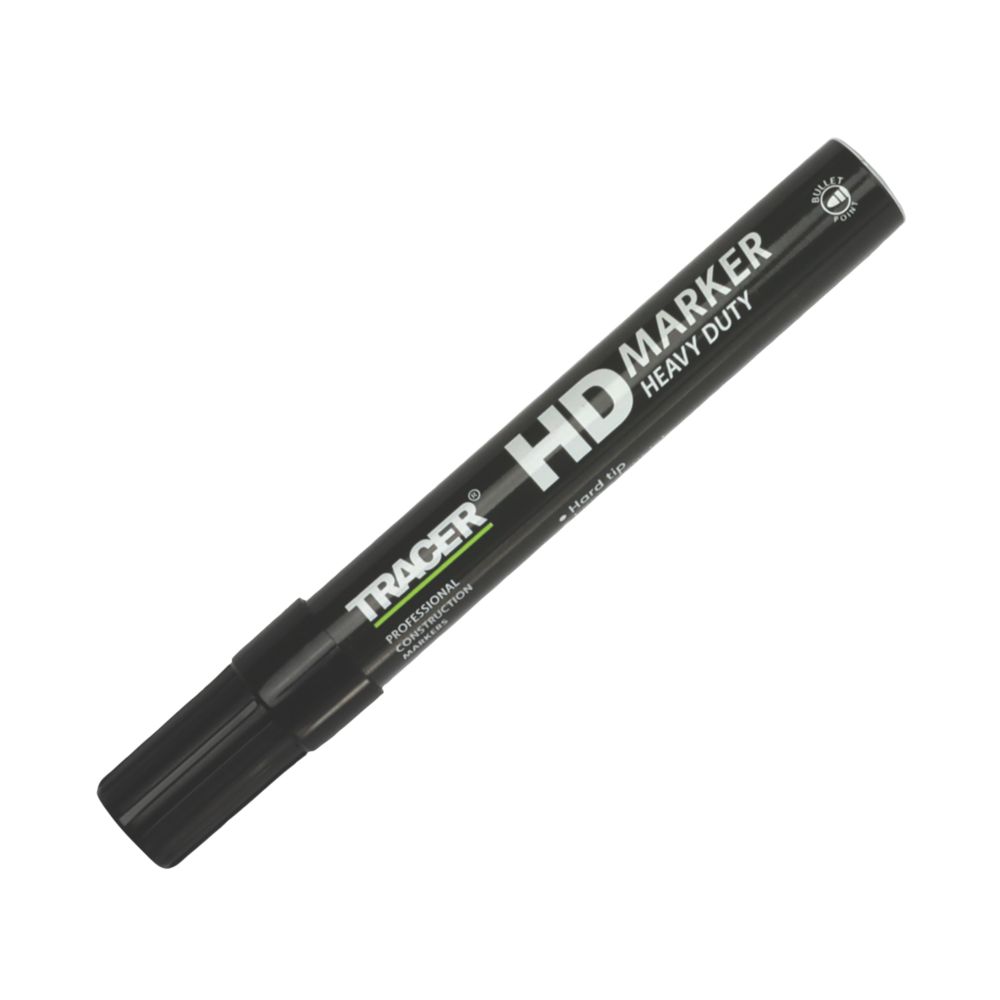 TRACER Thick Tip Black Permanent Marker - Screwfix
