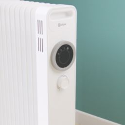 Blyss NY2513-24M 2500W Electric Portable Oil-Filled Radiator White ...