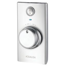 Aqualisa Visage Gravity-Pumped Rear-Fed Chrome Thermostatic Smart Shower with Bath Overflow ...