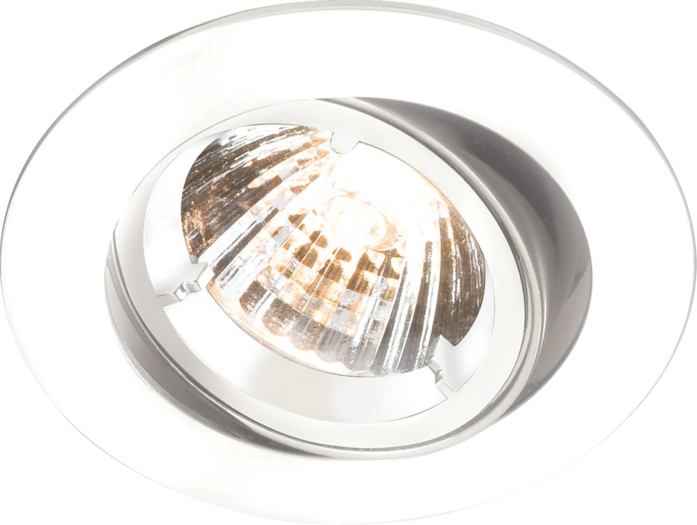 Knightsbridge Tilt Recessed Downlight White - Screwfix