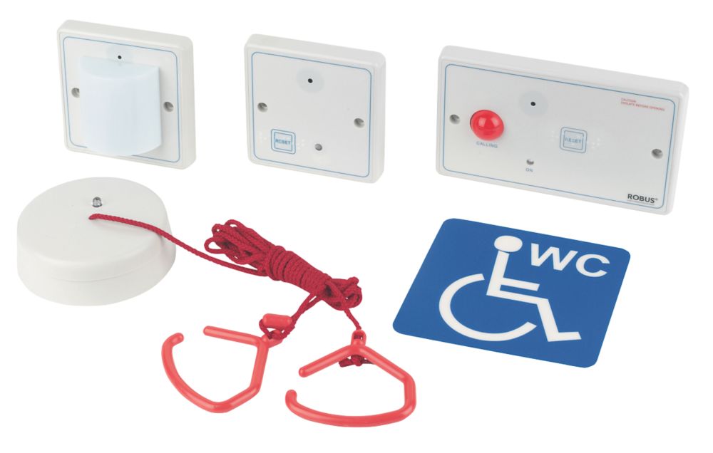 Robus RDPTA-01 Doc M Disabled Toilet Alarm White - Screwfix