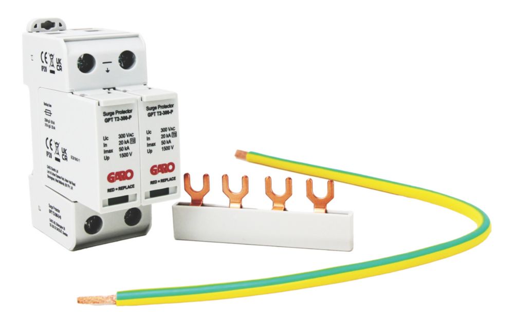 Garo G-GPT-2 2P+E Type 2 Surge Protector Kit 40kA - Screwfix