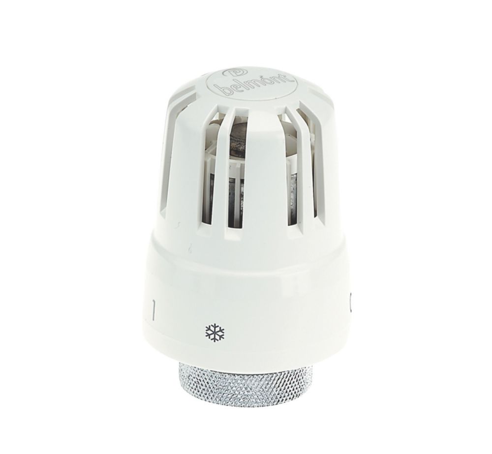 Pegler White Thermostatic Radiator Head - Screwfix
