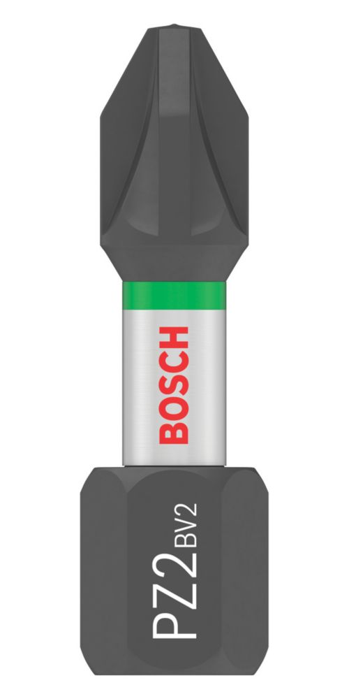 Bosch Pro 1/4" 25mm Hex Shank PZ2 Impact Screwdriver Bit Set 25 Pieces ...