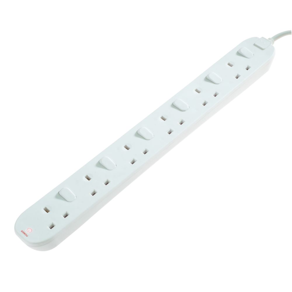 6 Gang Extension Leads | Cable Reels & Extension Leads | Screwfix.ie