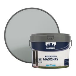 Fortress 10Ltr Smooth Grey Masonry Paint - Screwfix