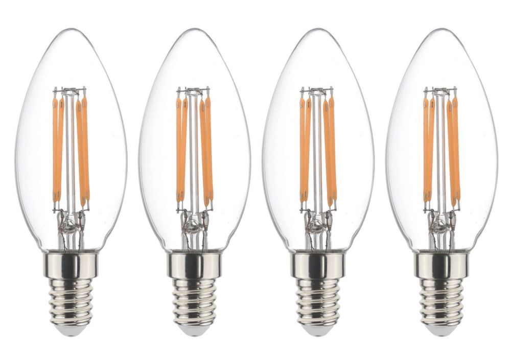 Sylvania ToLEDo Retro CL 827 SL4 E14 Candle LED Light Bulb 470lm 4.5W 4 ...