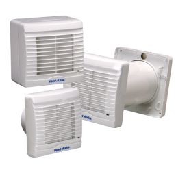 Vent-Axia 251310 100mm (4") Axial Bathroom Extractor Fan White 240V ...