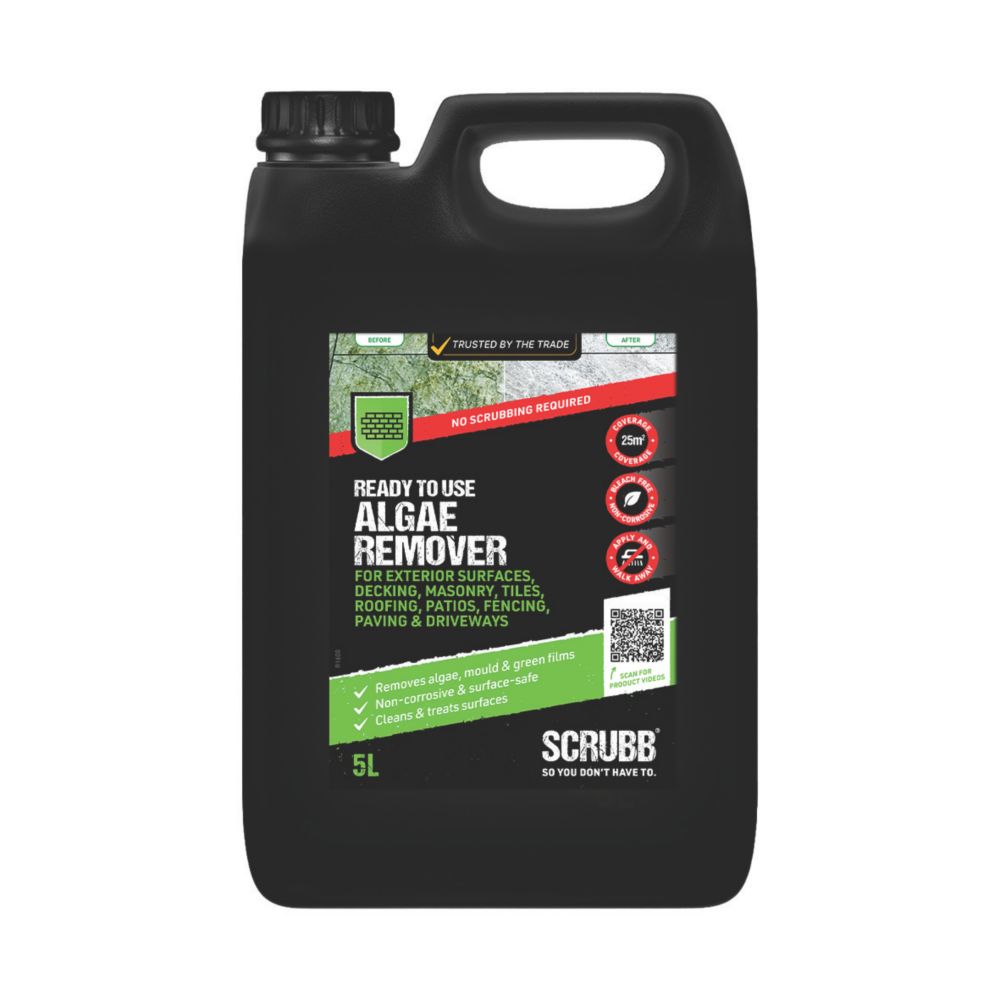 Scrubb Algae Remover & Green Growth Inhibitor 5Ltr - Screwfix