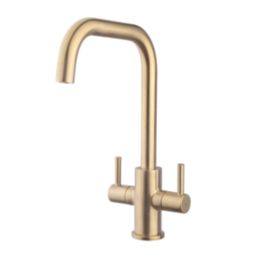 Swirl Divine Tap Brushed Brass - Screwfix