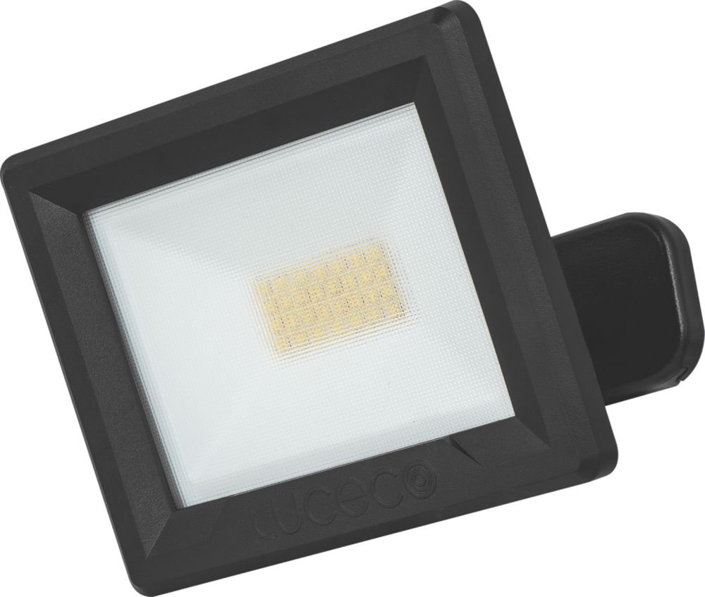Luceco Essence Outdoor LED Floodlight with Ball Joint Black 20W 2100lm ...
