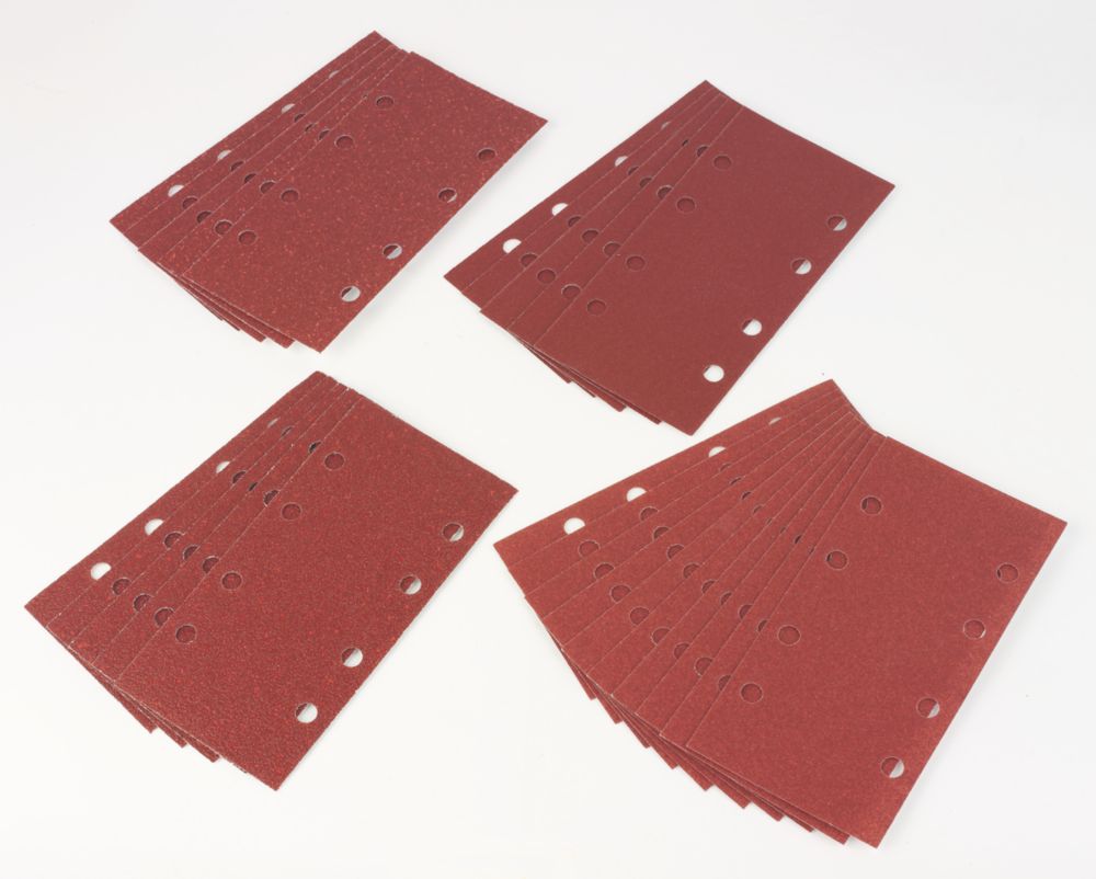 Bosch C430 40, 80, 120 & 180 Grit 8-Hole Punched Multi-Material ...
