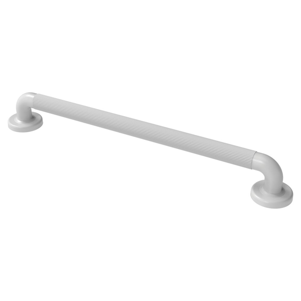 Nymas NymaPRO Straight Household Plastic Fluted Grab Rail White 600mm ...