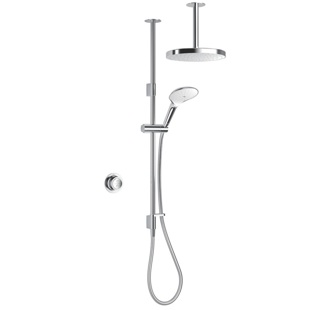 Mira Mode Dual HP/Combi Ceiling-Fed Chrome Thermostatic Digital Mixer ...