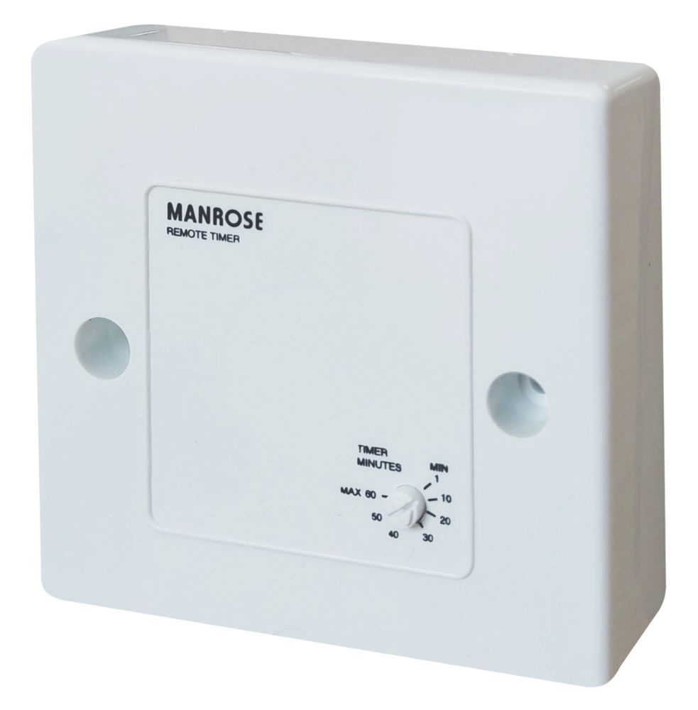 Manrose 1351 Remote Bathroom Fan Timer Control - Screwfix