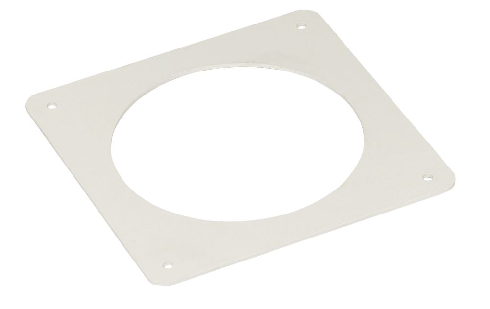 Manrose Round Wall Plate White 120mm - Screwfix