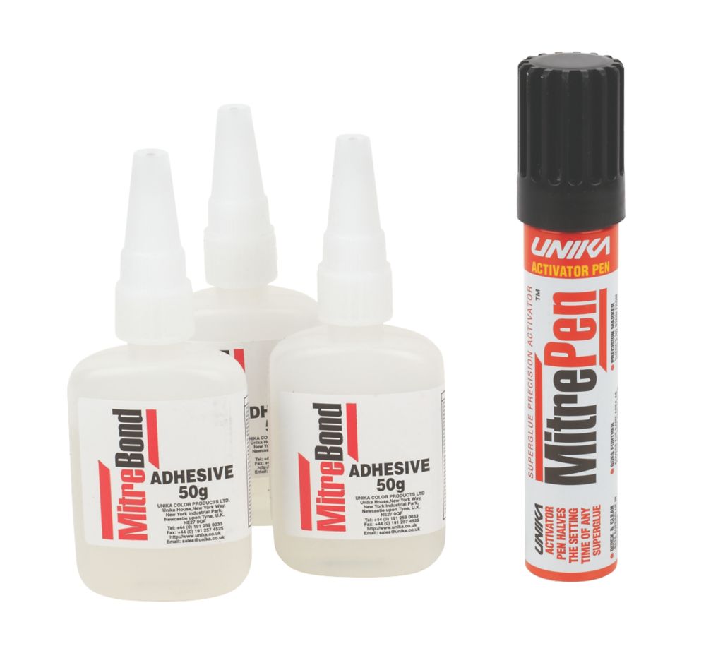 MitreBond Adhesive Trade Kit 2 Pcs - Screwfix