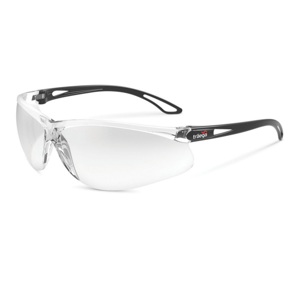 Traega Green Tana Clear Lens Safety Glasses - Screwfix