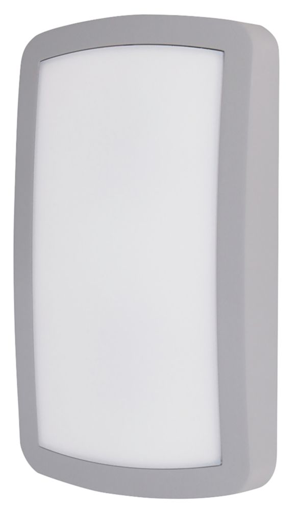 LAP Indoor Rectangular LED Bulkhead Grey 11W 600lm - Screwfix