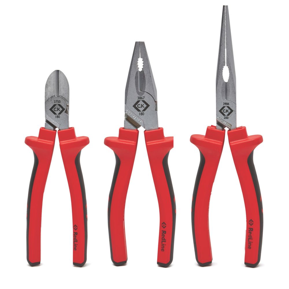 C.K Redline Pliers 3 Piece Set - Screwfix