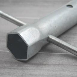 Faithfull Tap Backnut Spanner with Tommy Bar 27mm & 32mm - Screwfix