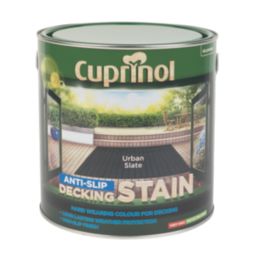 Cuprinol 2.5Ltr Urban Slate Anti Slip Decking Stain - Screwfix