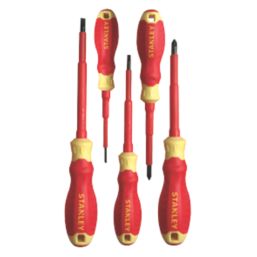 Stanley Mixed VDE Screwdriver Set 5 Pieces - Screwfix