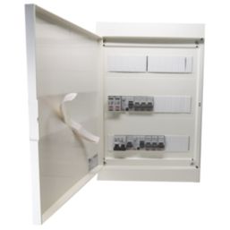 Garo G39B-7AS 39-Module 15-Way Populated Dual RCD Consumer Unit with ...