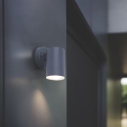 LAP Outdoor LED Wall Light Down Projection Charcoal Grey 4.3W 380lm ...