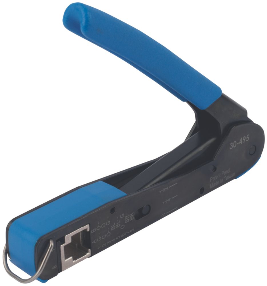 Ideal RJ45 FT-45 Feed-Thru Crimp Tool 5 1/2" (140mm) - Screwfix