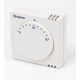 Drayton RTS1 1-Channel Wired Room Thermostat - Screwfix