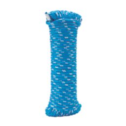 Essentials Braided Rope Blue/White 5mm x 20m - Screwfix