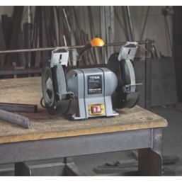 Titan TTB521GRB 200mm Brushless Electric Bench Grinder 240V - Screwfix