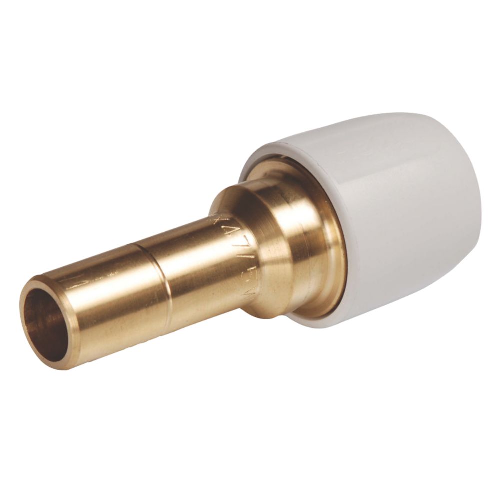 Hep2O Brass Push-Fit Conversion Coupler F 1/2" x M 15mm - Screwfix