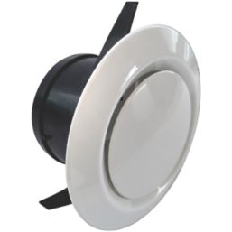 Map Vent Adjustable Vent White 100mm x 100mm - Screwfix