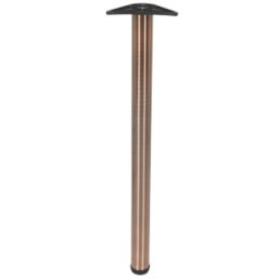 Rothley Worktop Leg Antique Copper 870-895mm - Screwfix