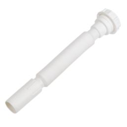 FloPlast FT32 Flexible Waste Pipe White 32mm x 320mm - Screwfix