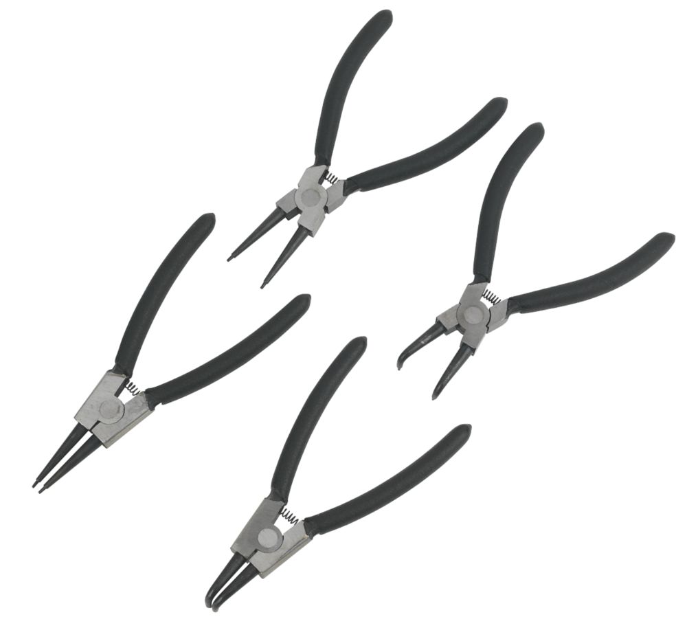 Essentials Circlip Pliers Set 4 Pieces - Screwfix