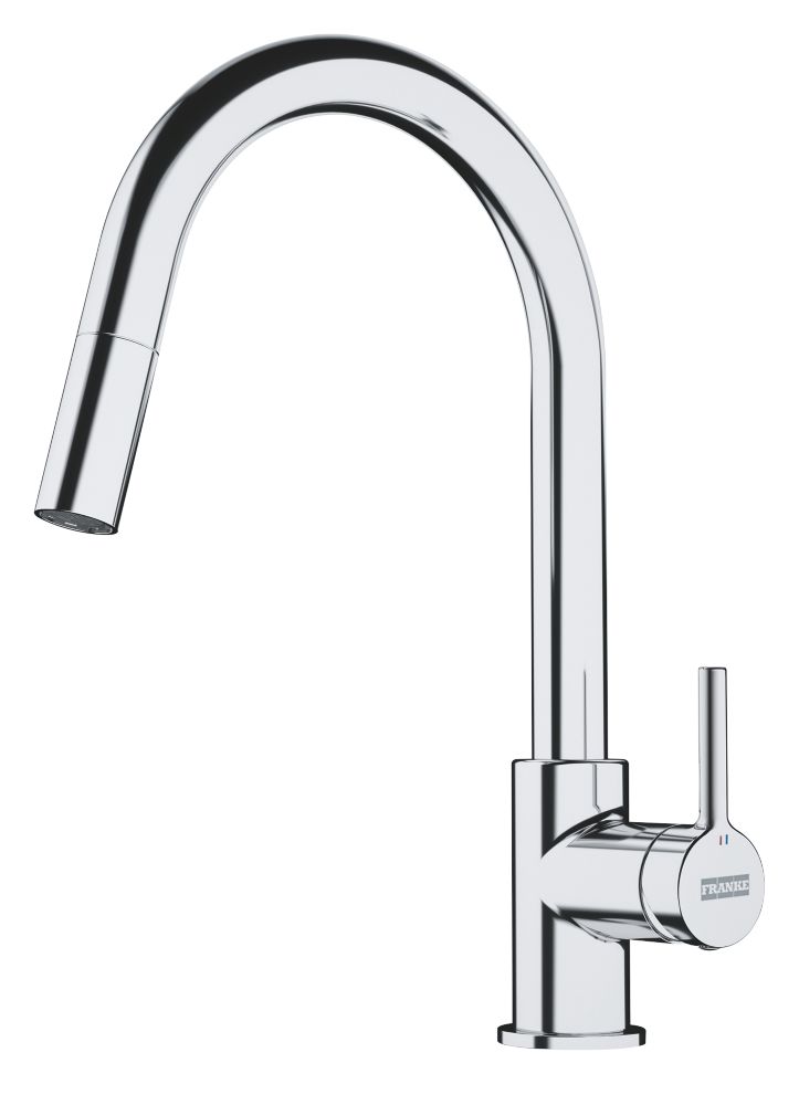 Franke Lina Single Lever Kitchen Tap with Pull-Out Chrome - Screwfix