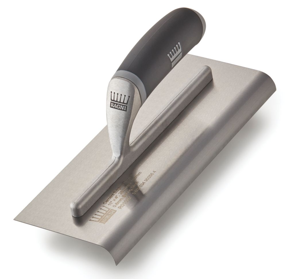Ragni Internal & External Cement Edging Trowel 11" x 4 3/4" - Screwfix